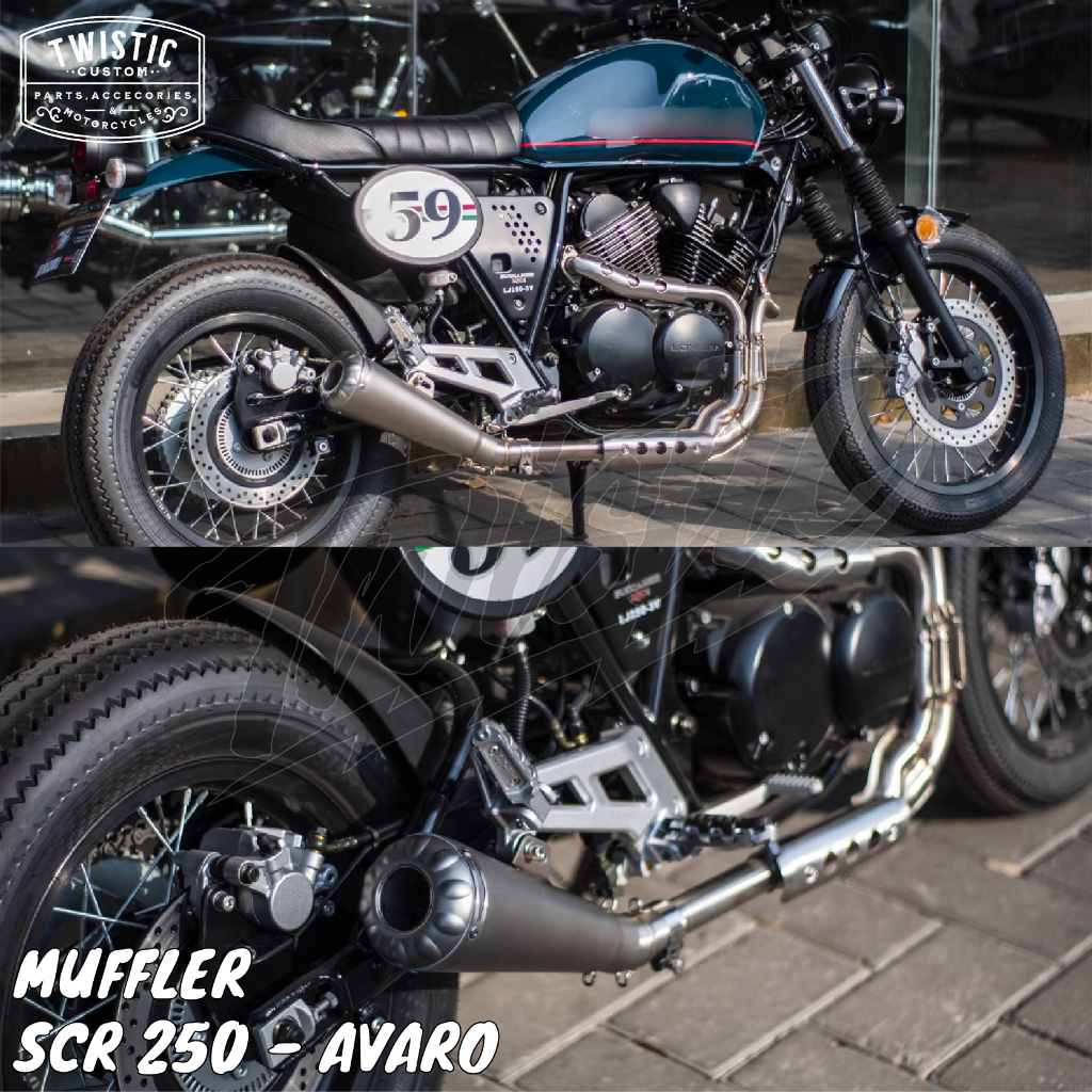 Jual Knalpot Muffler Avaro Motor Benelli Keeway SCR 250V 250 V Custom ...