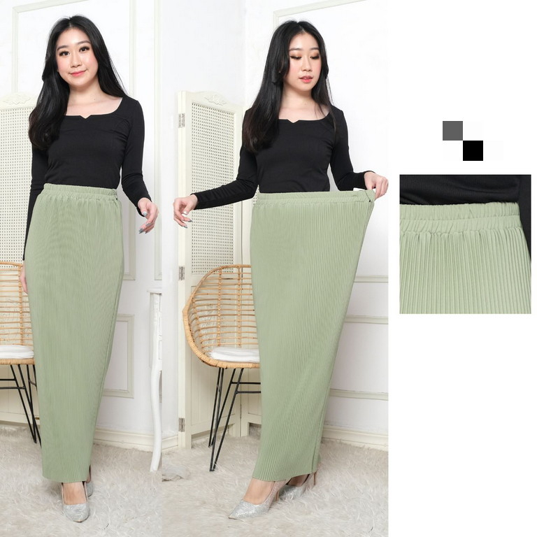 Jual Rok Span / Rok Span Plisket Lidi / Rok Plisket / Rok Bodycon | Shopee Indonesia