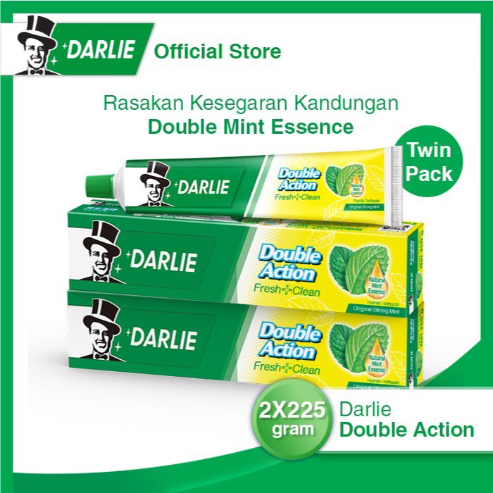 Jual PASTA GIGI ODOL DARLIE DOUBLE ACTION ORIGINAL TWIN PACK 2 x 225 g ...