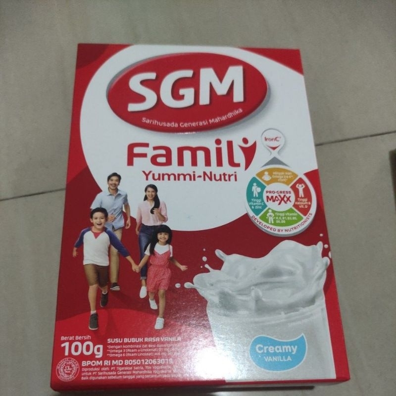 Jual SGM Family Yummi Nutri 100 gram vanila | Shopee Indonesia