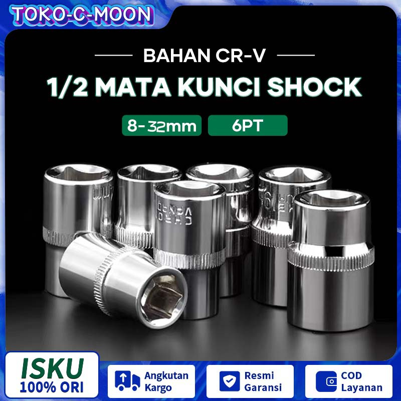 Jual ISKU Mata sok 1/2 Mata Shock Cr-V Mata Sock Shock 1/2 Socket ...