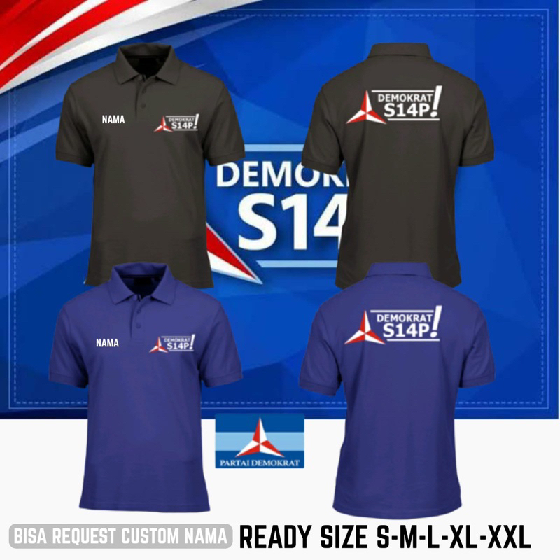 Jual SERAGAM PARTAI DEMOKRAT SIAP POLO SHIRT KAOS CALEG TIM SUKSES ...