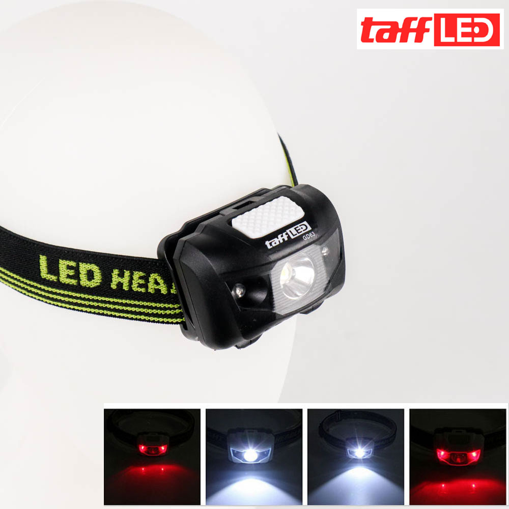Jual TaffLED Headlamp Lampu Senter Kepala Flashlight Waterproof White ...