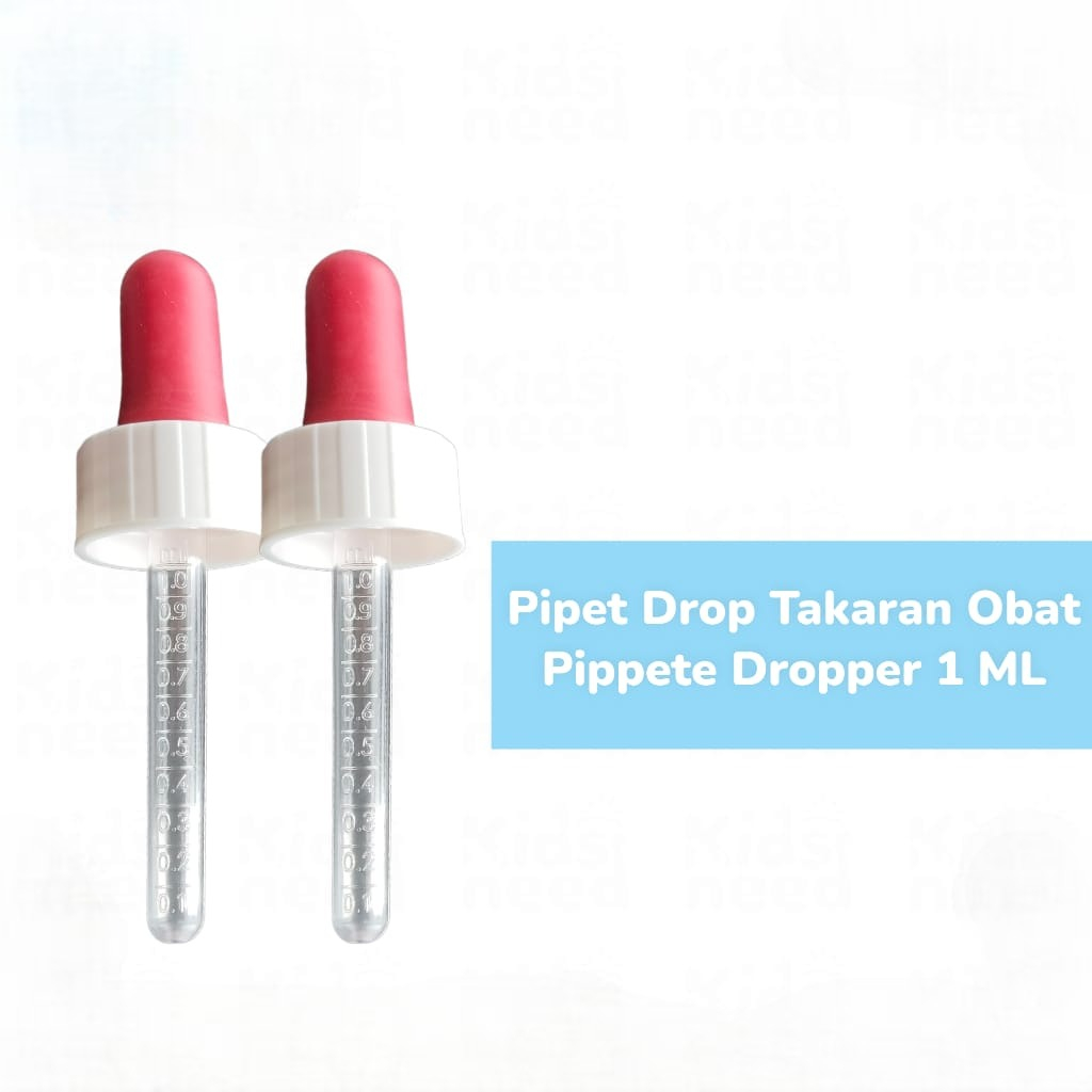 Jual Pipet Drop Takaran Obat Pippete Dropper Penetes 1 ML Obat Untuk ...