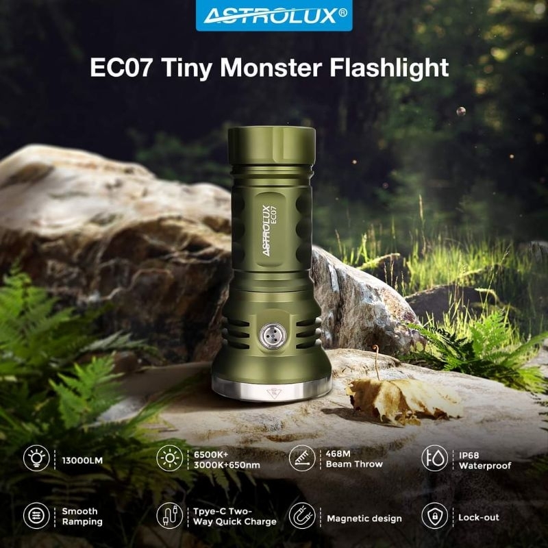 Jual Astrolux EC07 13000 Lumens 468 Meters Beam Throw | Shopee Indonesia