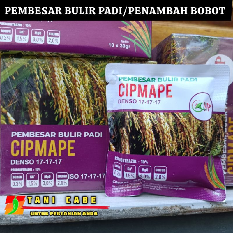 Jual PUPUK PEMBESAR BULIR PADI CIPMAPE DENSO 30 GRM | Shopee Indonesia