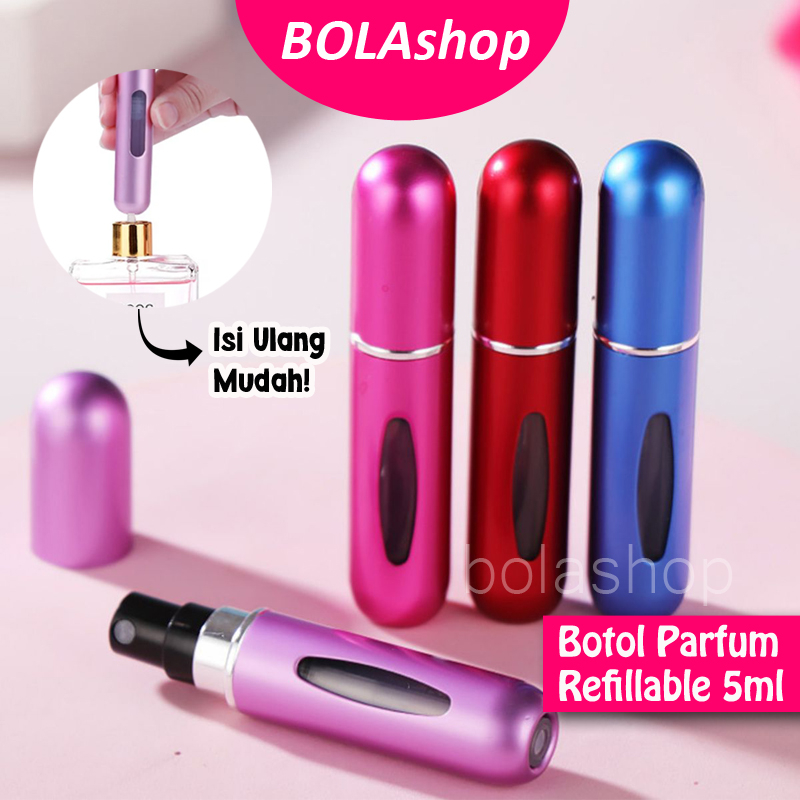 Jual Botol Parfum Isi Ulang Mini Travel 5ml | Portable Perfume Bottle Refill Atomizer | Shopee ...