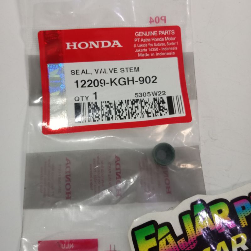 Jual 12209-KGH-902 SIL SEAL KLEP VALVE STEM CS 1 SONIC 125 | Shopee ...