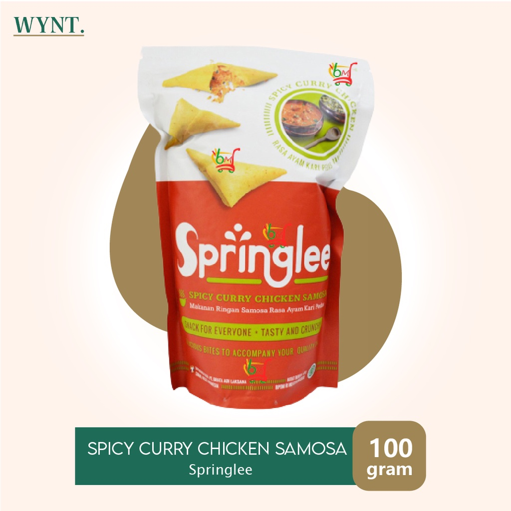 Jual Springlee Samosa Kari Ayam Pedas / Spicy Curry Chicken Samosa ...