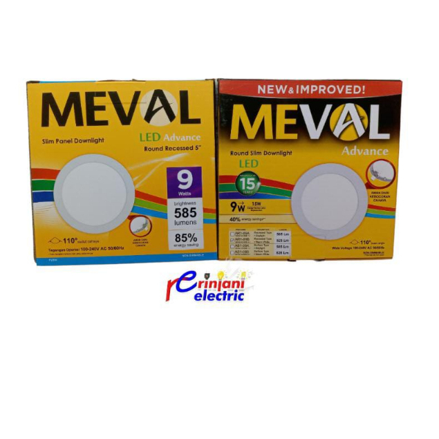 Jual LAMPU DOWNLIGHT MEVAL TANAM/ DOWNLIGHT INBOW BULAT MEVAL 9W WARAN ...