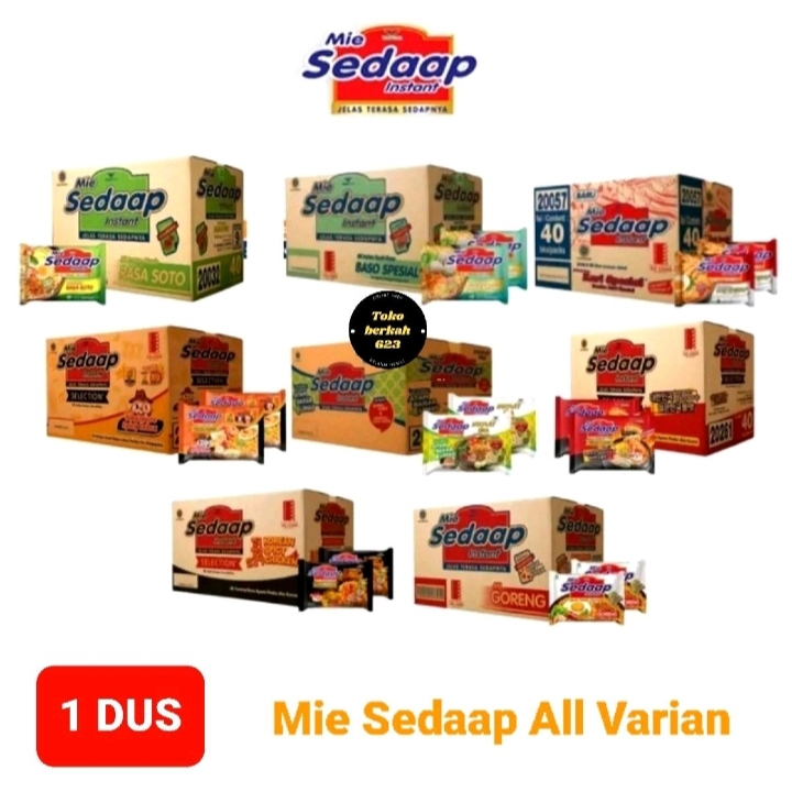 Jual 1 DUS Mie Sedaap Isi 40 Pcs All Varian | Shopee Indonesia