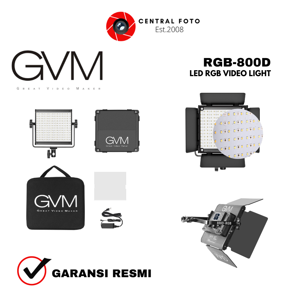 Jual Led Video Light GVM 800D-RGB Light App Remote Control | Shopee ...
