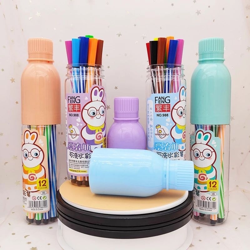 Jual spidol botol lucu murah meriah isi 12 warna | Shopee Indonesia
