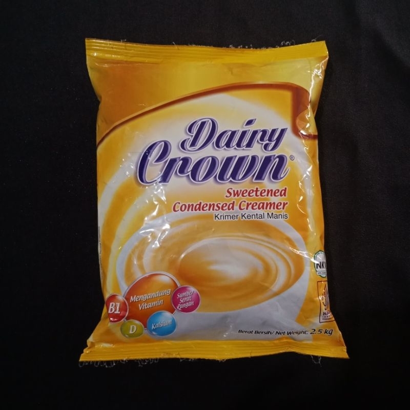 Jual susu krimer kental manis dairy crown 2,5kg | Shopee Indonesia