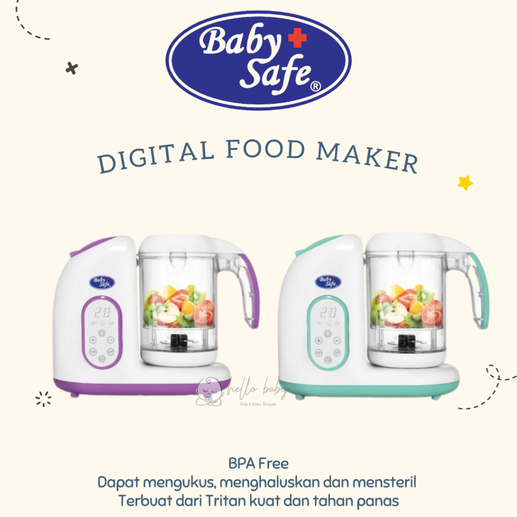 Jual Baby Safe Digital Food Processor Maker MPASI Bayi | Shopee Indonesia