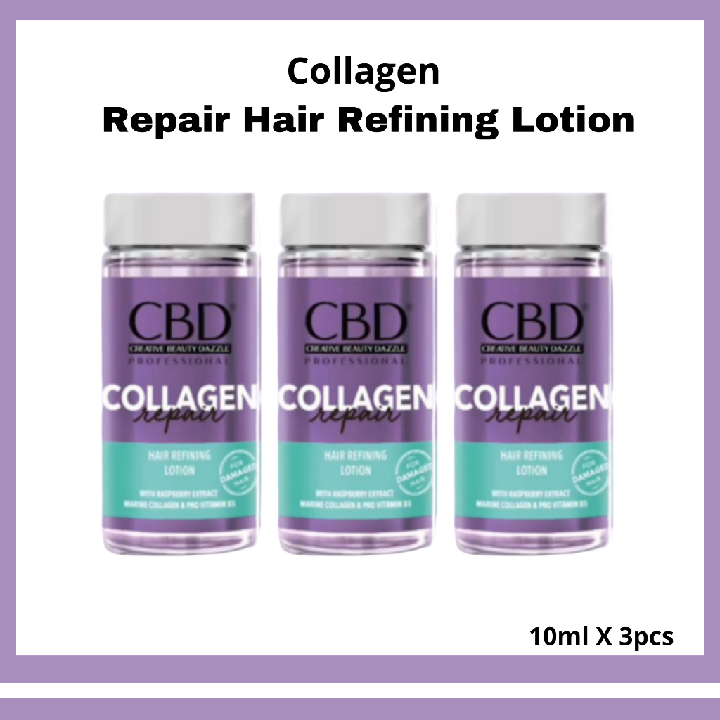 Jual CBD Collagen Repair Hair Refining Lotion 10ml x 3 pcs | Shopee ...