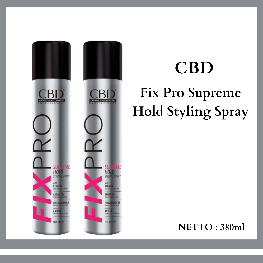 Jual CBD Fix Pro Supreme Hold Styling Spray 380ml | Shopee Indonesia