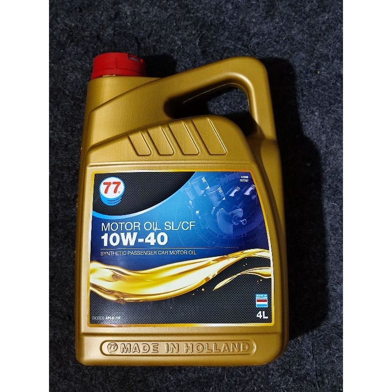 Jual ORIGINAL OLI 77 LUBRICANTS PELUMAS MESIN MOBIL- MADE IN HOLLANDMOTOR OIL SL/CF 10W-40 ISI ...