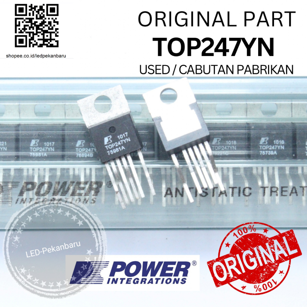 Jual IC TOP247YN TOP247 TOP 247YN 247 INTEGRATD OFF-LINE SWITCHER ...