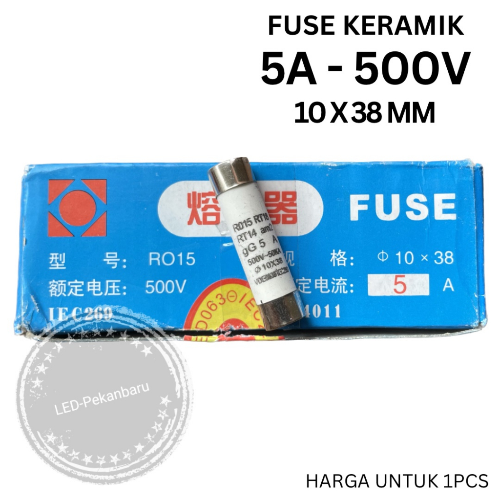 Jual FUSE KERAMIK 10X38 1A 2A 3A 5A 8A 10A 16A 20A 25A 32A 10X38MM 500V RT18 RT14 RO15 | Shopee ...