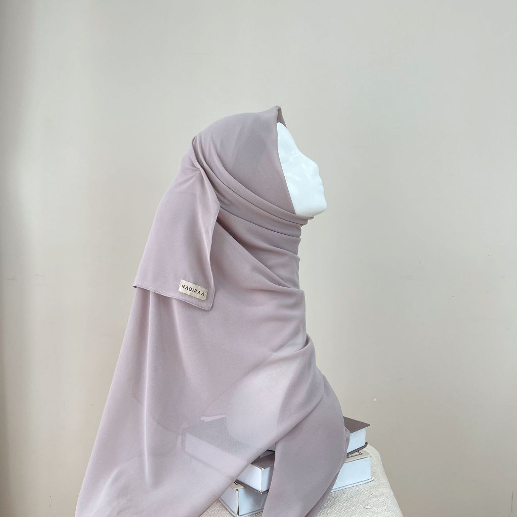 Jual Nadiraa Hijab Inara Square/Segiempat Ceruty Babydoll | Shopee ...