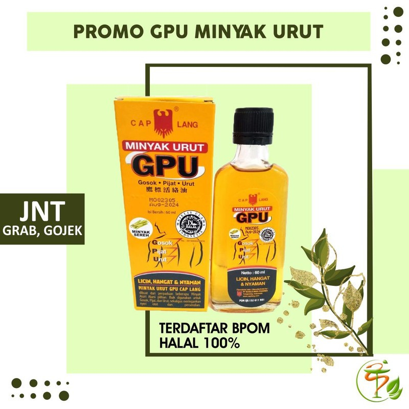 Jual CAP LANG - GPU Minyak Urut 30 ml, 60 ml, 100 ml | Obat Gosok Pegal ...