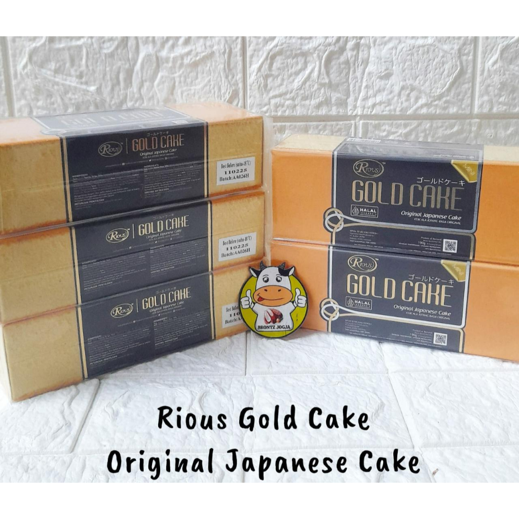 Jual RIOUS GOLD CAKE ORIGINAL 200GR 9 SLICE - FROZEN FOOD - BRONTZ ...
