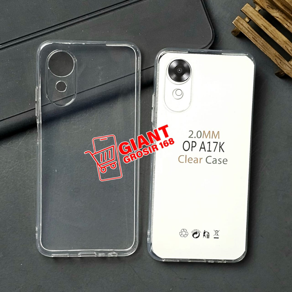 Jual OPPO A17 OPPO A17K CASE CLEAR HD 2.0MM CASE BENING TRANSPARAN OPPO ...