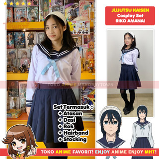 Jual Seifuku Riko Amanai Kostum Cosplay Anime Jujutsu Kaisen | Shopee ...