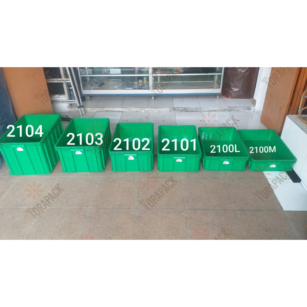 Jual Keranjang Container Rapat Hijau HANATA | Shopee Indonesia