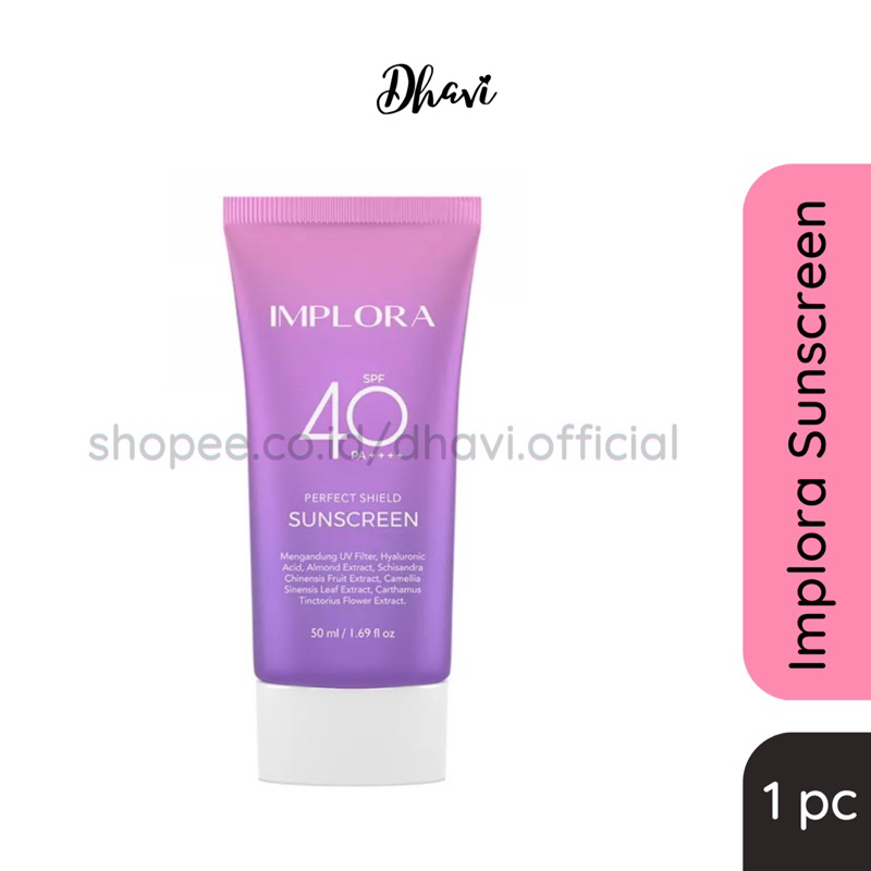 Jual IMPLORA Sunscreen Perfect Shield SPF 40 Hyaluronic Aloe Vera ...
