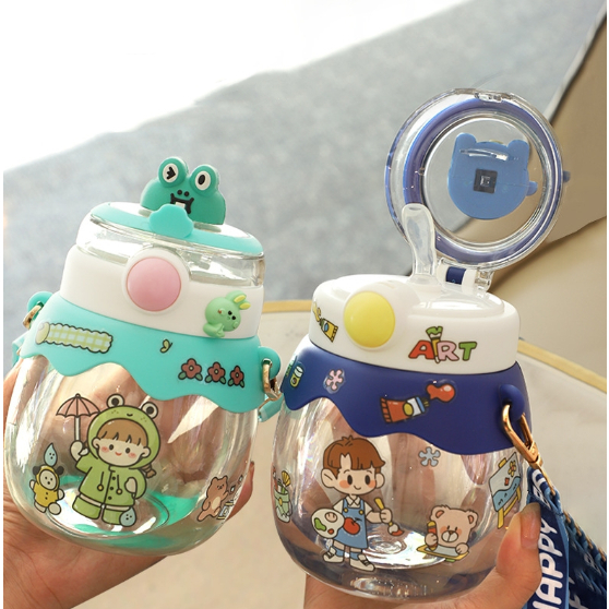 Jual BOTOL ANAK KARAKTER KARTUN GEMOY/BOTOL MINUM ANAK SUPER CUTE FREE ...