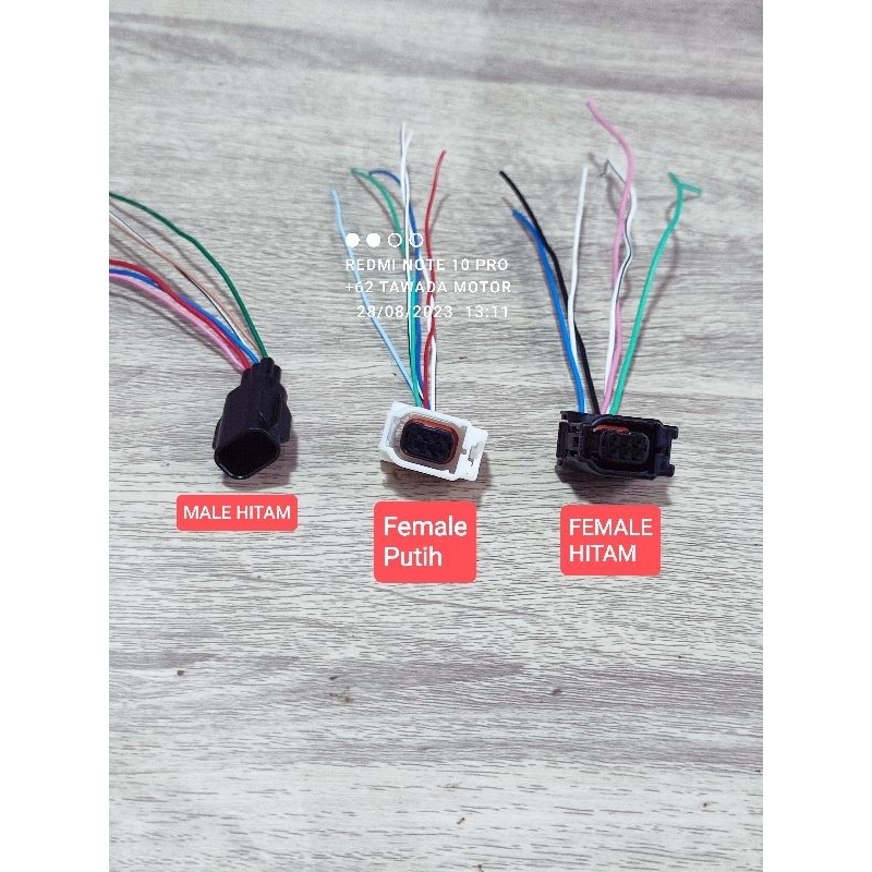 Jual SOKET SENSOR CKP YAMAHA AEROX NEW 155.N MAX NEW. LEXI 6PIN KABEL ...