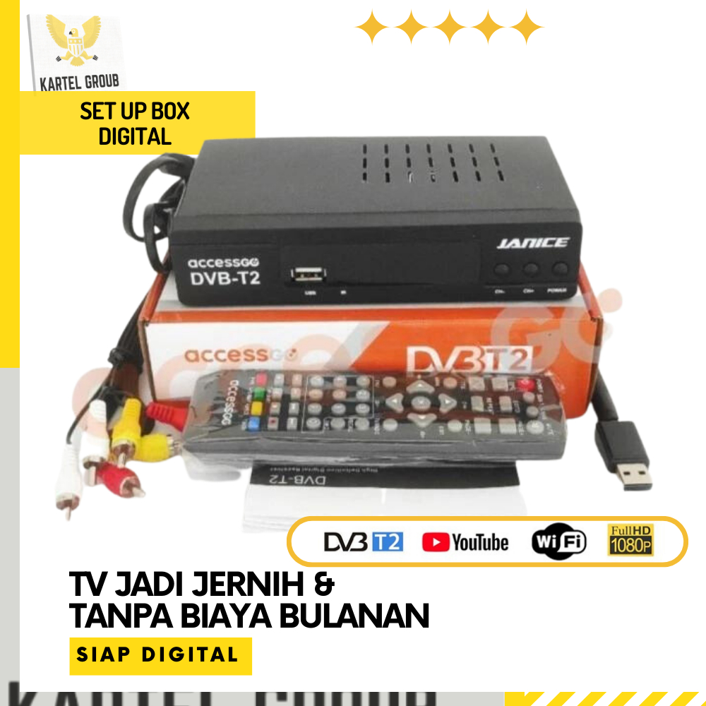 Jual Set Top Box TV Digital STB DVB T2 Penerima Siaran Digital | Shopee ...