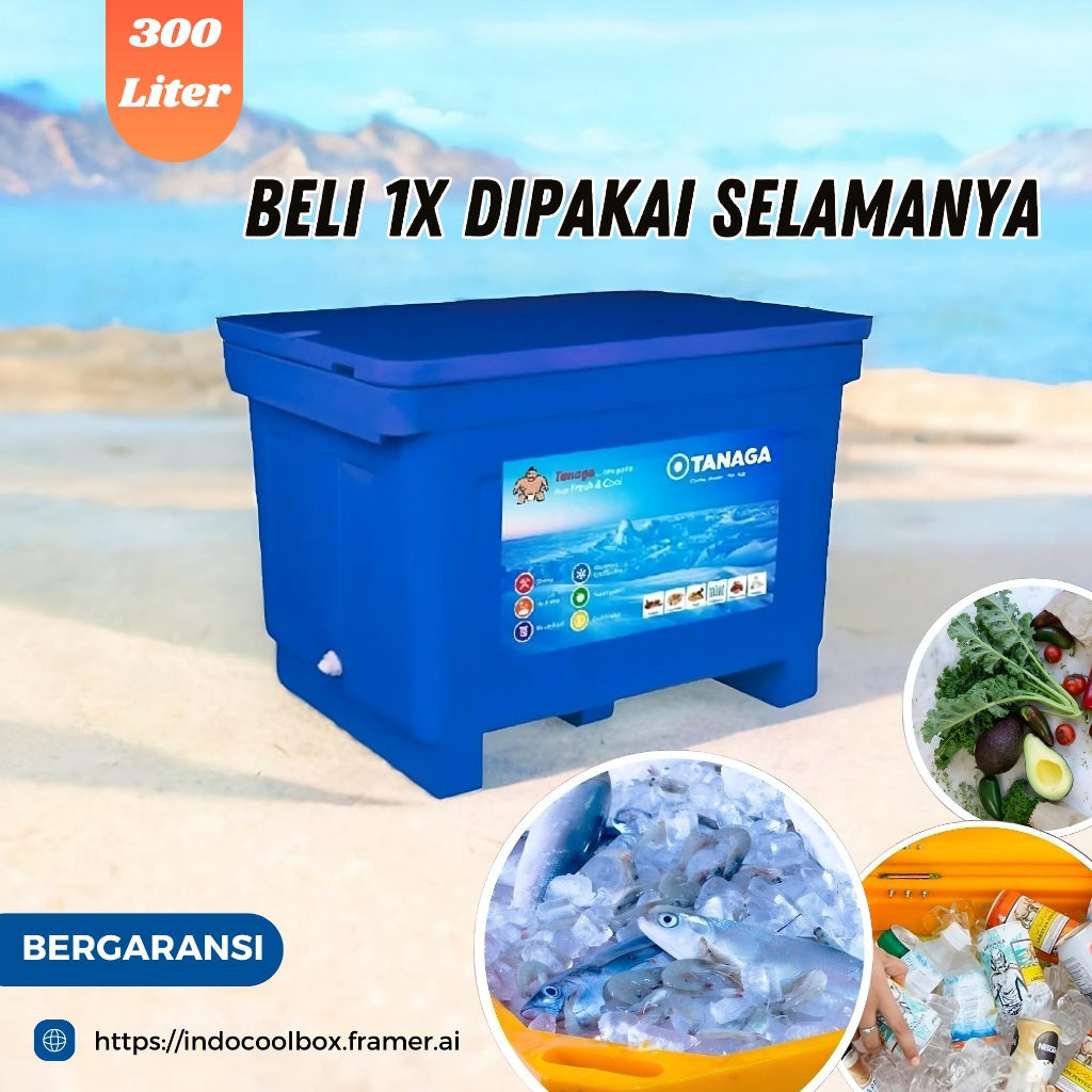 Jual Cooler Box Tanaga 300 Liter Termos Es Kotak Tempat Es Batu Daging ...