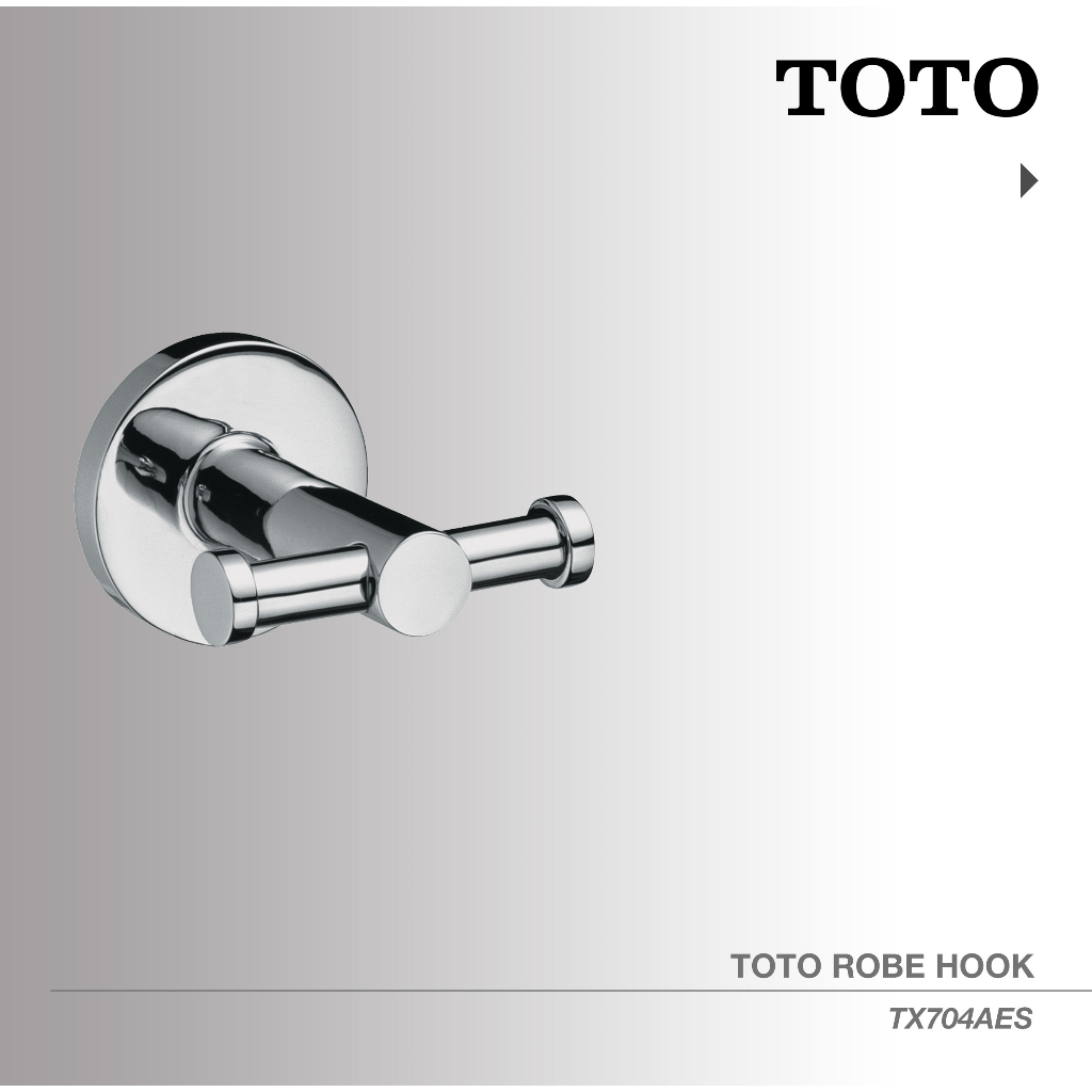 Jual TOTO Double Robe Hook TX704AES | Gantungan Kamar Mandi | Shopee Indonesia