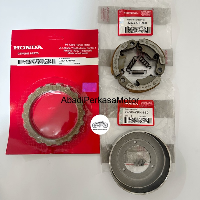 Jual Paket Mangkok Ganda + Kampas Ganda + Plat Kopling Honda Kharisma Supra X 125 (KPH) | Shopee ...