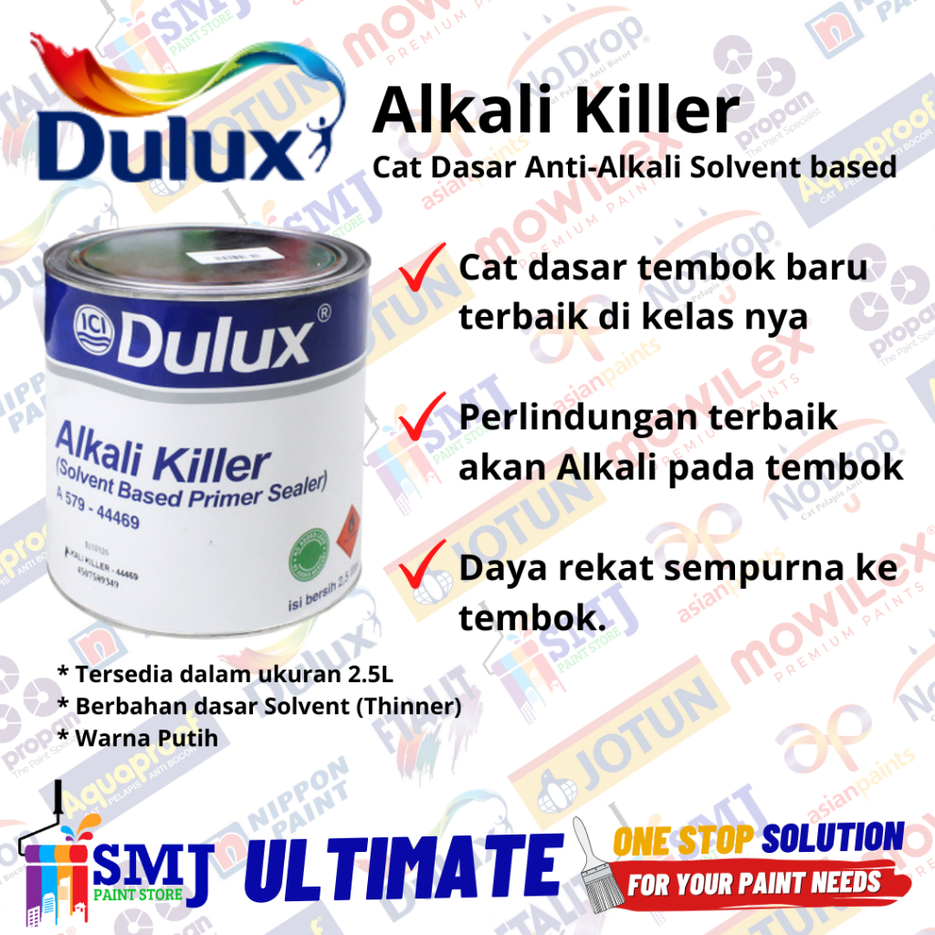 Jual Cat Dasar Tembok Baru Interior & Eksterior DULUX ALKALI KILLER 2 ...
