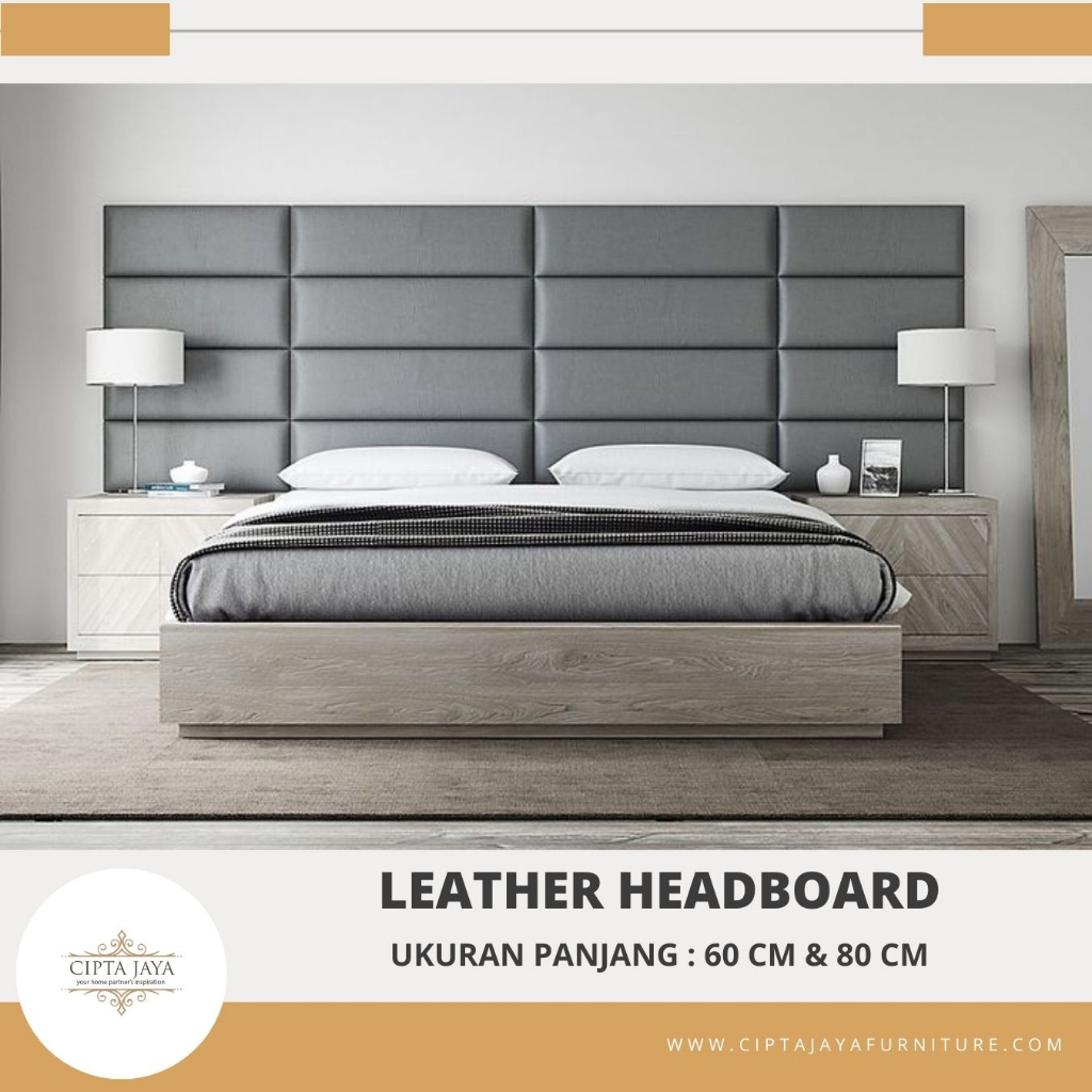 Jual Cipta Jaya - Leather Headboard Wallpanel Wall panel Sticker Kulit ...