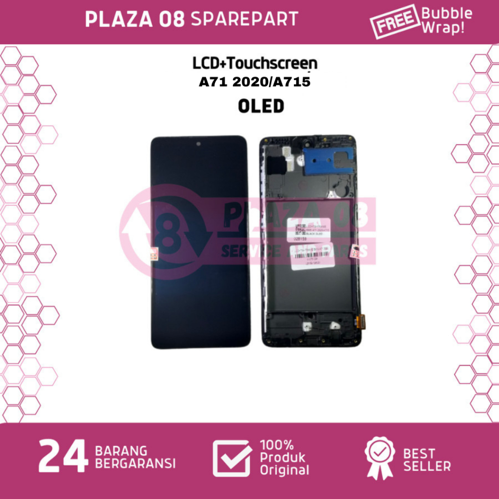 Jual LCD + Touchscreen SAM A71 2020/A715 BLACK (OLED) | Shopee Indonesia