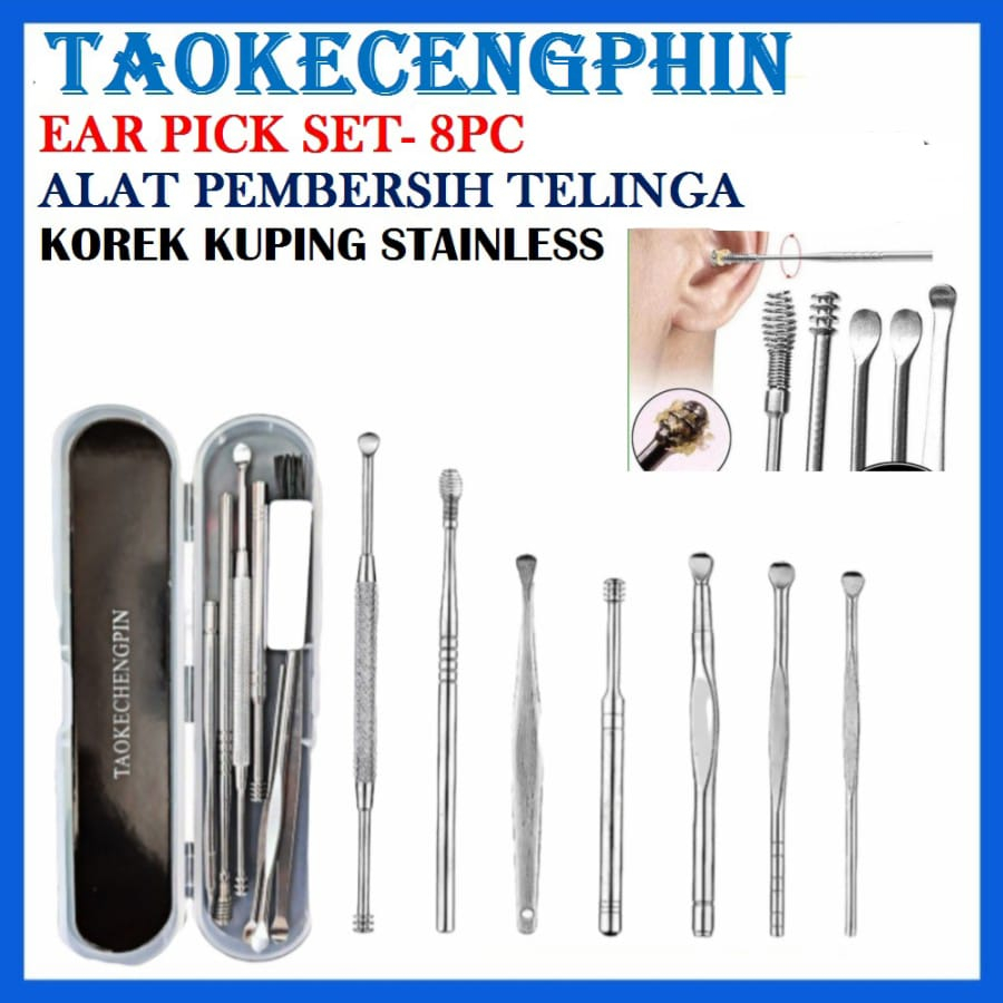 Jual Alat Pembersih Telinga Korek Kuping Telinga Stainless Steel ...