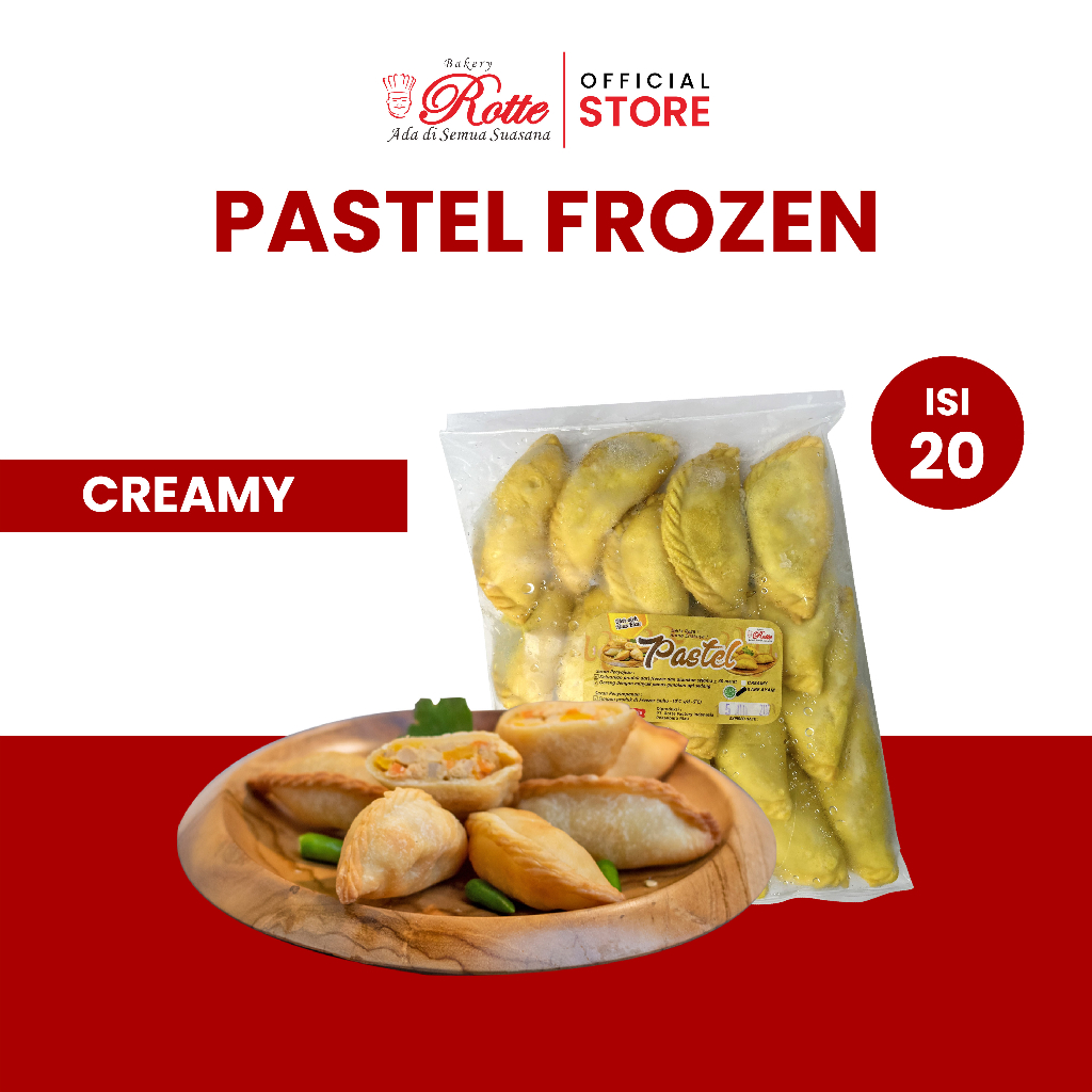 Jual Rotte Bakery Pastel Mini Frozen Rasa Creamy Isi 20 Pcs | Shopee ...