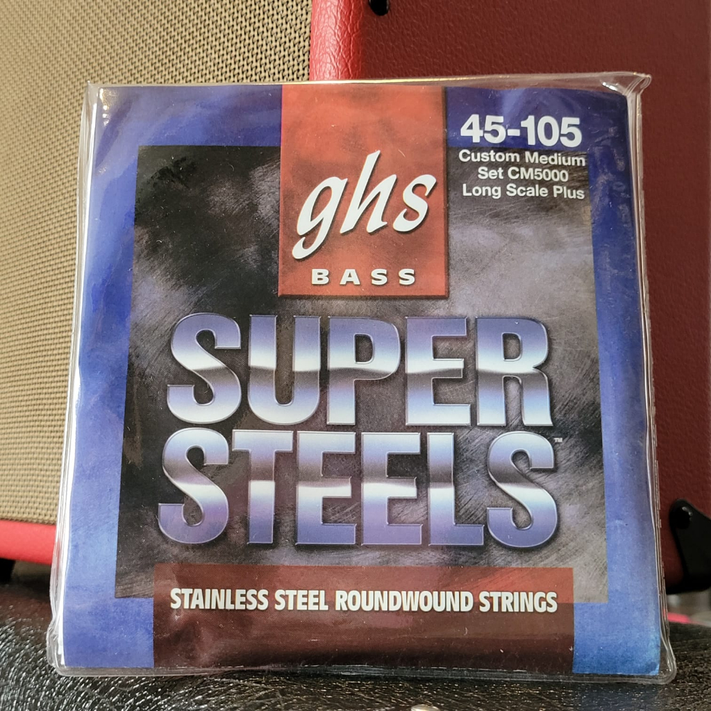 Jual GHS BASS SUPER STEELS 4-string Bass Custom Medium 45-105 (CM5000 ...