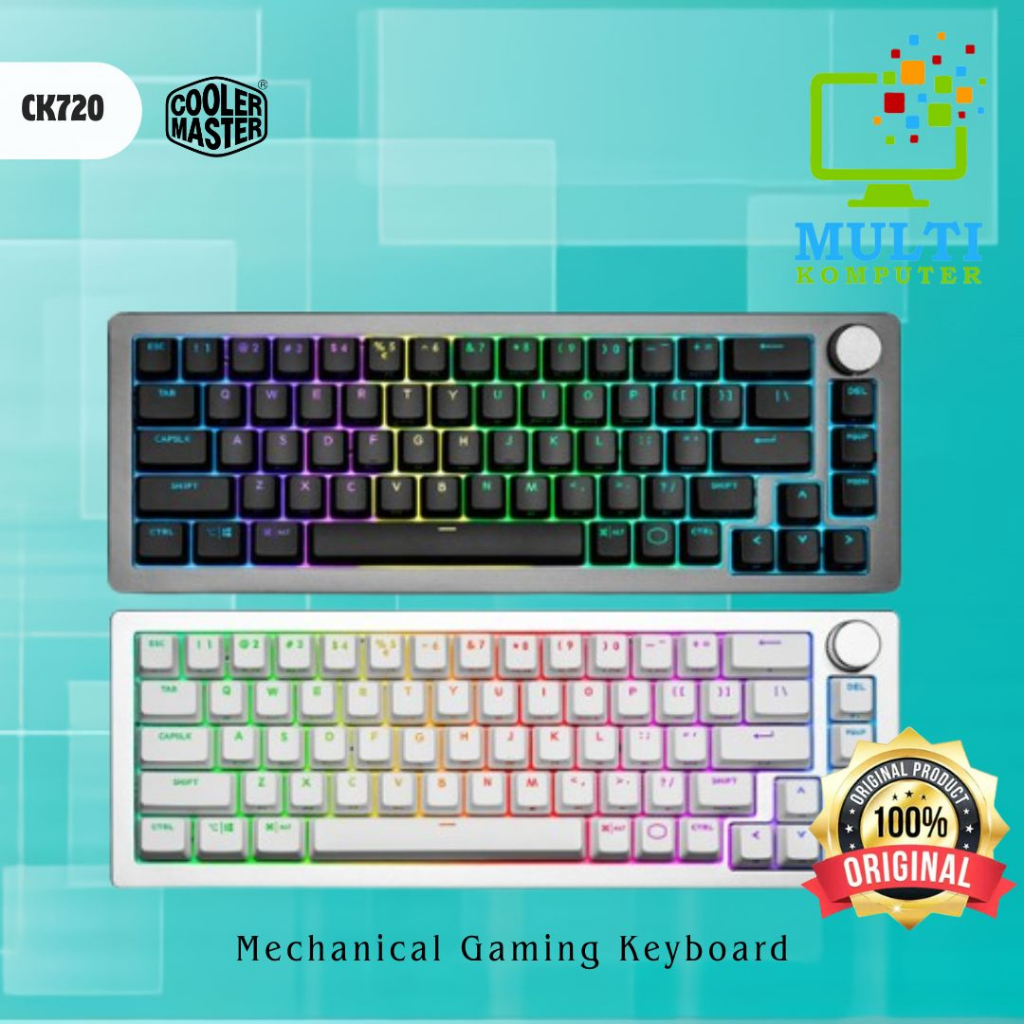 Jual Cooler Master CK720 / CK-720 65% Mechanical Gaming Keyboard ...