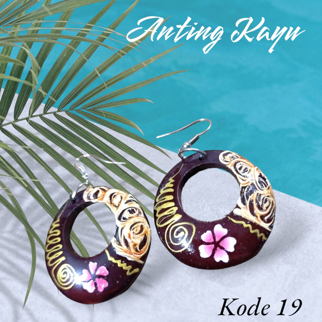 Jual Anting Bali Bahan Kayu Best Produk Oleh Oleh Khas Bali Kampung ...