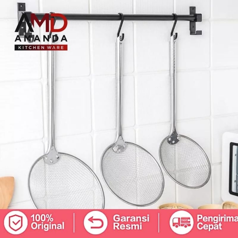 Jual Serok Saringan Stainless 22 Cm Serok Kacang Tirisan Kerupuk ...