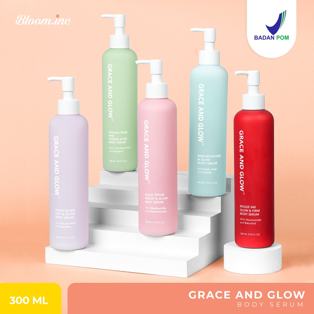 Jual GRACE AND GLOW - Body Serum Black Opium | English Pear & Freesia ...