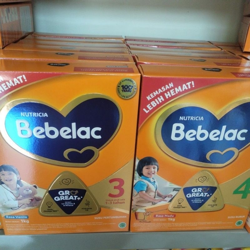 Jual Bebelac 3 & 4 Susu Pertumbuhan Bubuk 1000gram Box Orange Exp 2025 ...