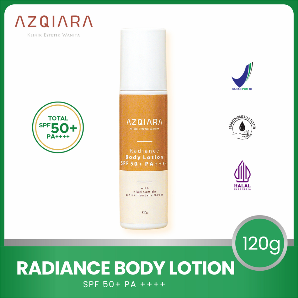 Jual AZQIARA Radiance Body Lotion SPF 50+ PA++++ - Lotion tubuh ...