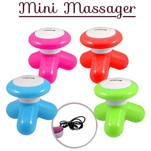 Jual Mini Massager - Alat Pijat Getar Genggam (Bisa Pakai Batre & Kabel ...